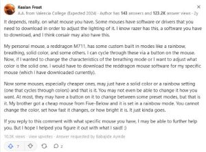 How do I change the gaming mouse LED color? - RGB for Gamers