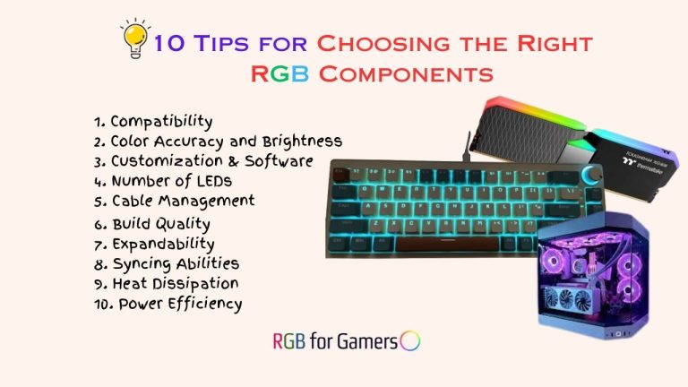 10 Tips for Choosing the Right RGB Components - RGB for Gamers
